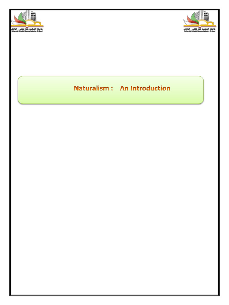 Naturalism | PDF