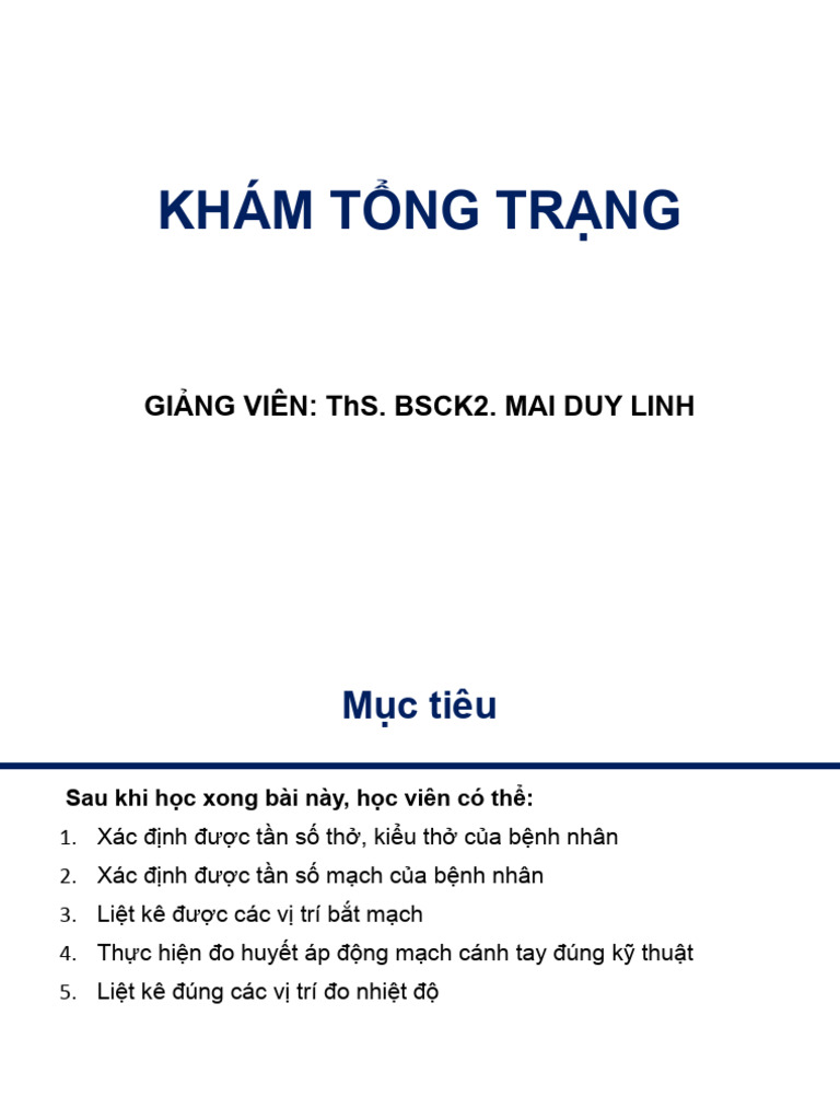 Khám T NG TR NG | PDF