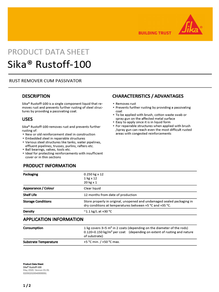 Sika Rustoff-100 | PDF