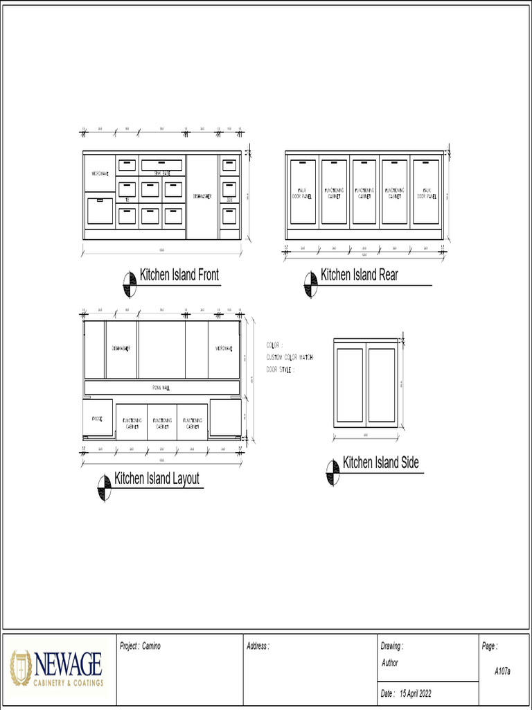 Camino Kitchen - Island 2D DWG 15apr22 | PDF