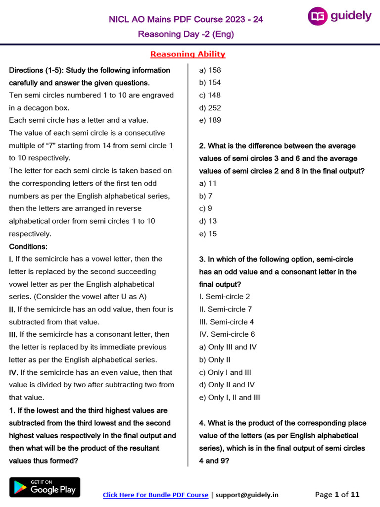 NICL AO Day 2 | PDF