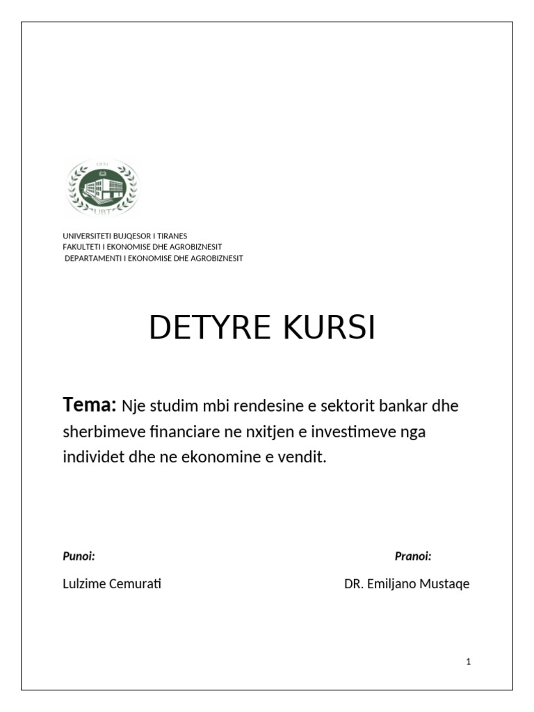 Lulzime Cemurati Teknika Bankare | PDF