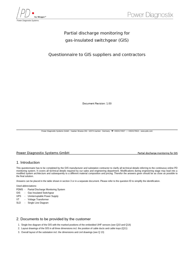 GIS PDM Questionnaire Pdix v1.03 | PDF