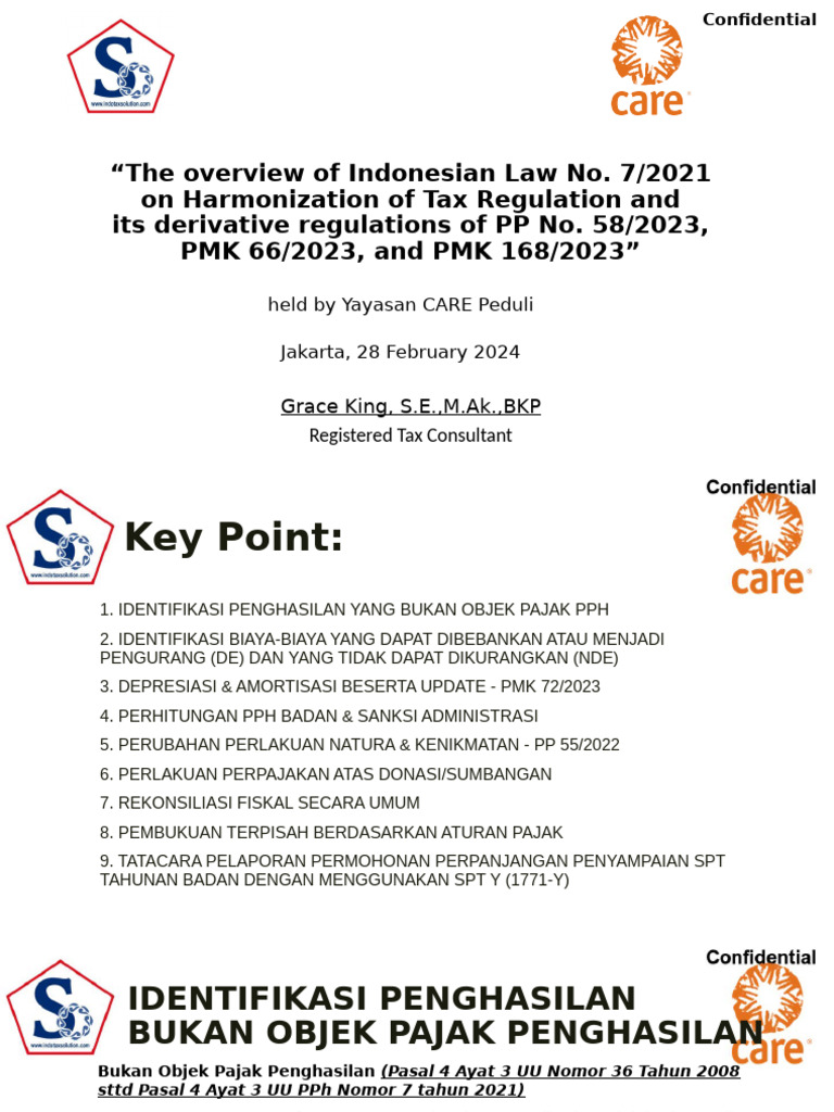 Training Material - Corporate Income Tax Update 2024 | PDF