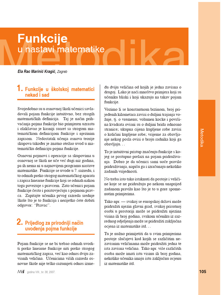 Metodika: Funkcije | PDF