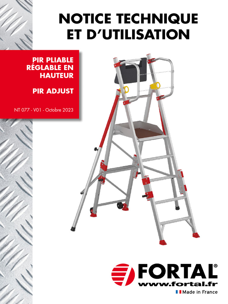 NT 077 V01 Notice Technique PIR ADJUST FR | PDF