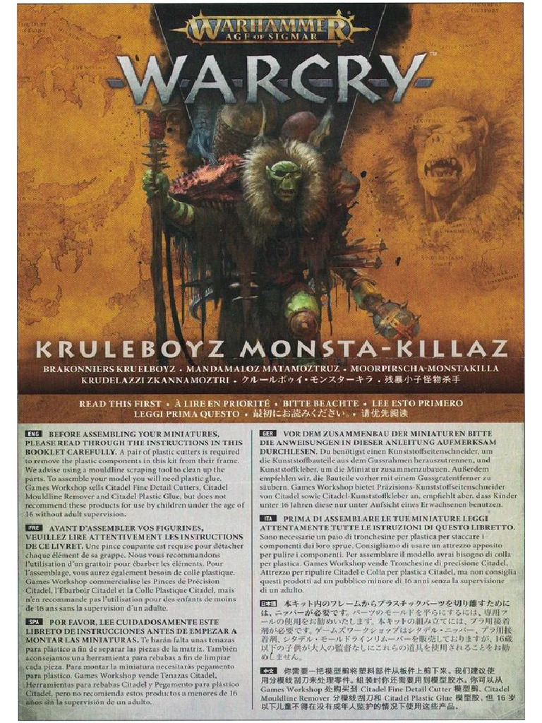 Warcry Kruleboyz Monsta Killaz | PDF
