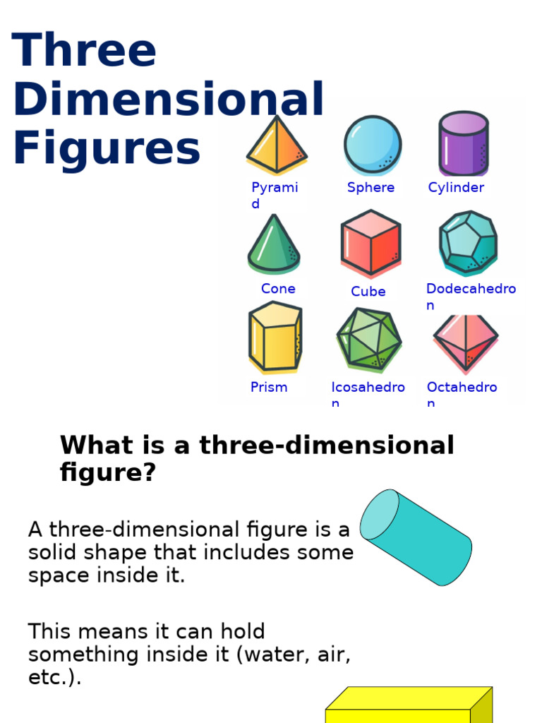 Three Dimensional Figures | PDF