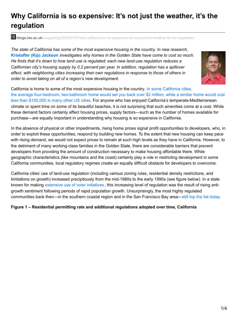 Blogs - Lse.ac - Uk-Why California Is So Expensive Its Not Just The ...
