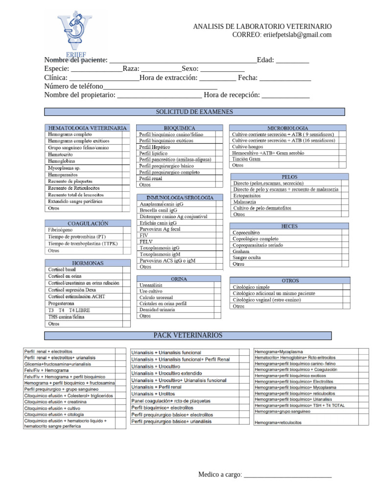 Orden de Laboratorio | PDF
