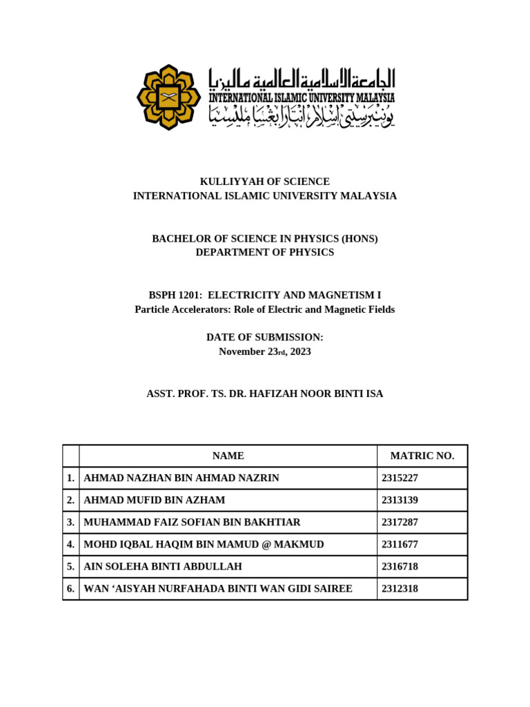 Group7 ParticleAccelerators | PDF