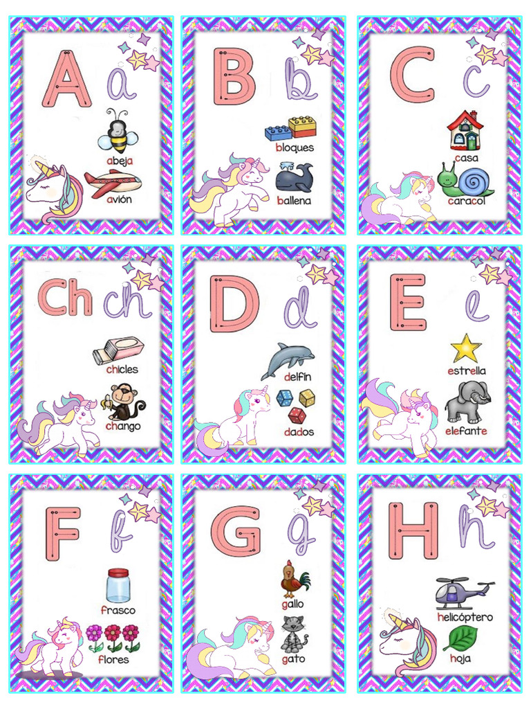 ABECEDARIO Unicornio | PDF