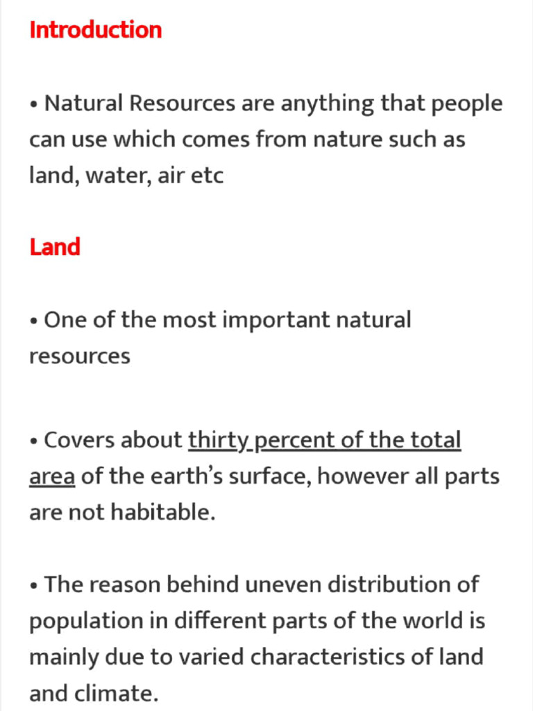 Land Soil Water Natural Vegetation and Wildlife Life Class 8 | PDF