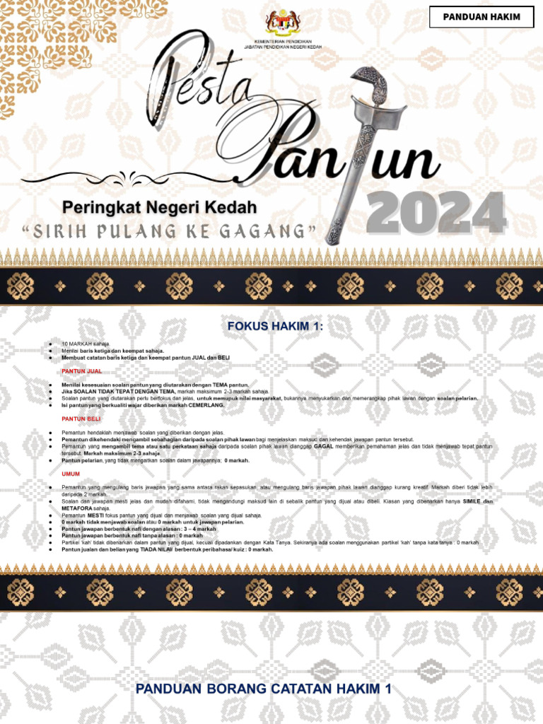 Kit Dan Panduan Hakim PDF | PDF