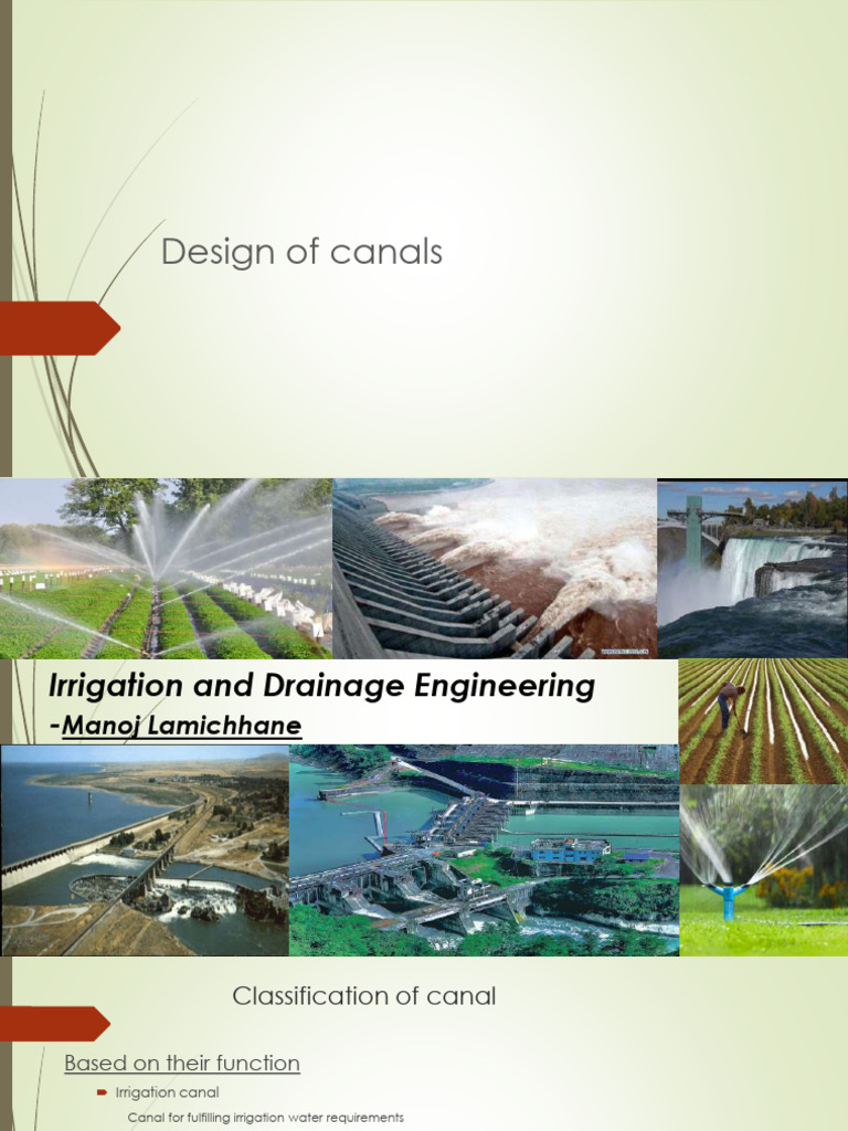 Design of Canal | PDF