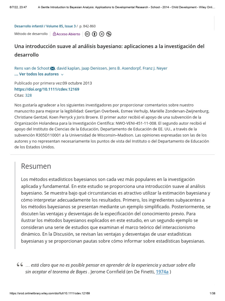 A Gentle Introduction To Bayesian Analysis - Applications To ...