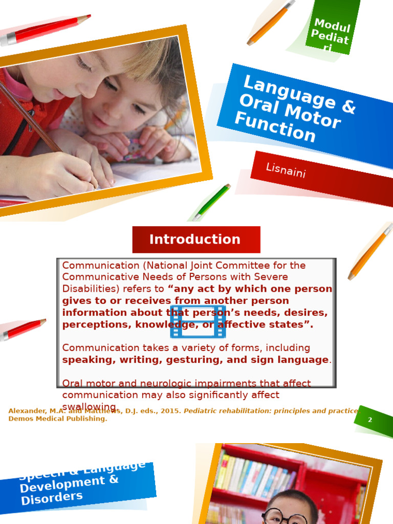 Language & Oral Motor Function | PDF