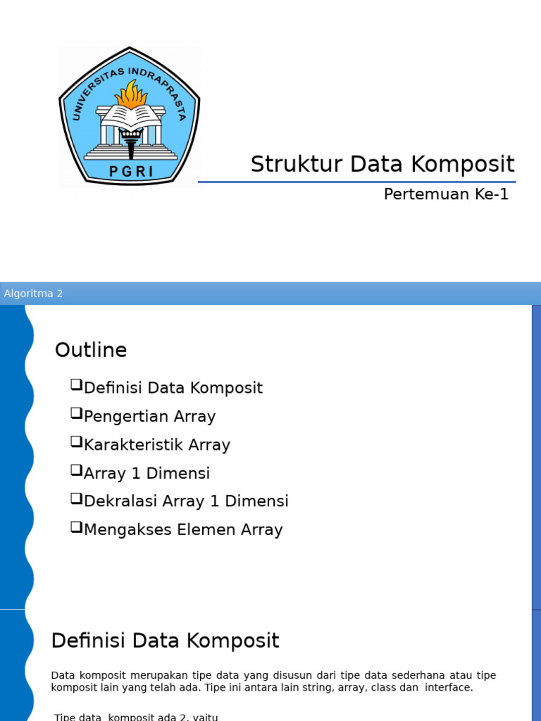 Pertemuan-1 Struktur Data Komposit Z | PDF