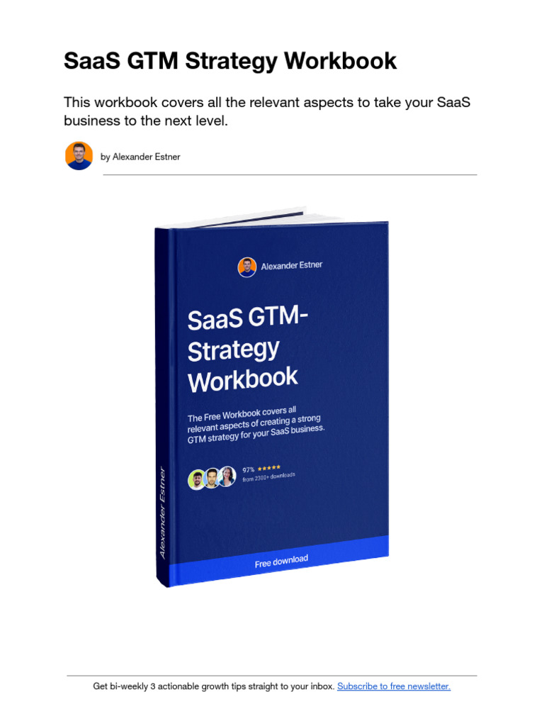 SaaS GTM Strategy Workbook | PDF | Business