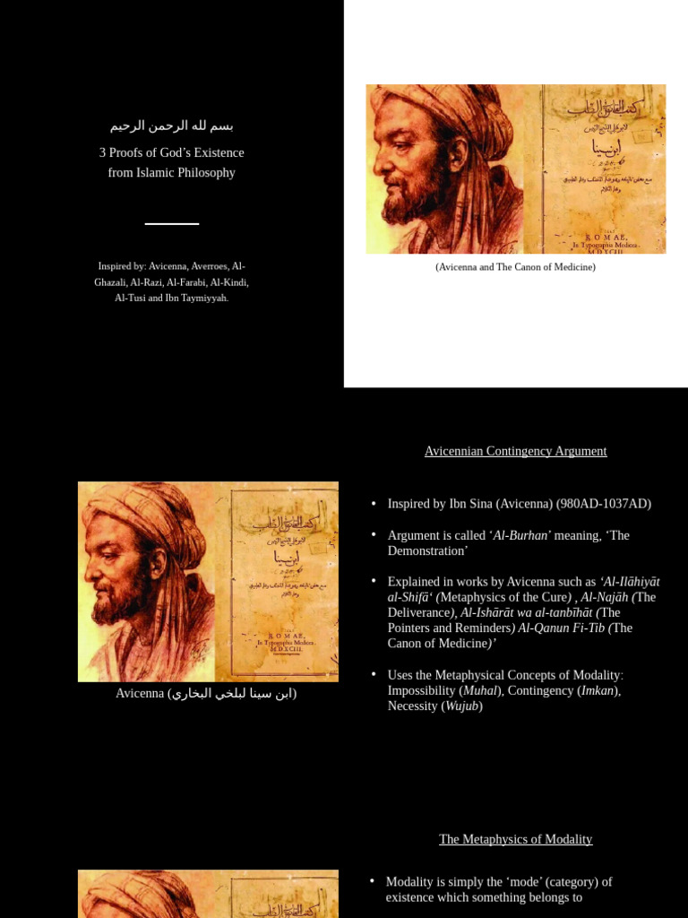 3 Proofs of God Islamic Philo | PDF