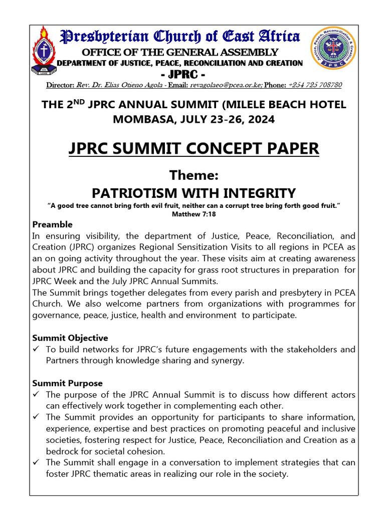 Summit Concept and Order Paper | PDF