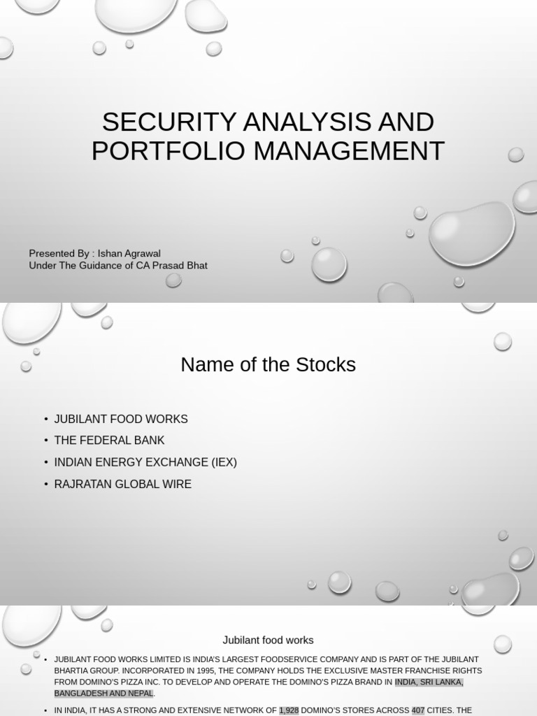Sapm Project Ishan | PDF