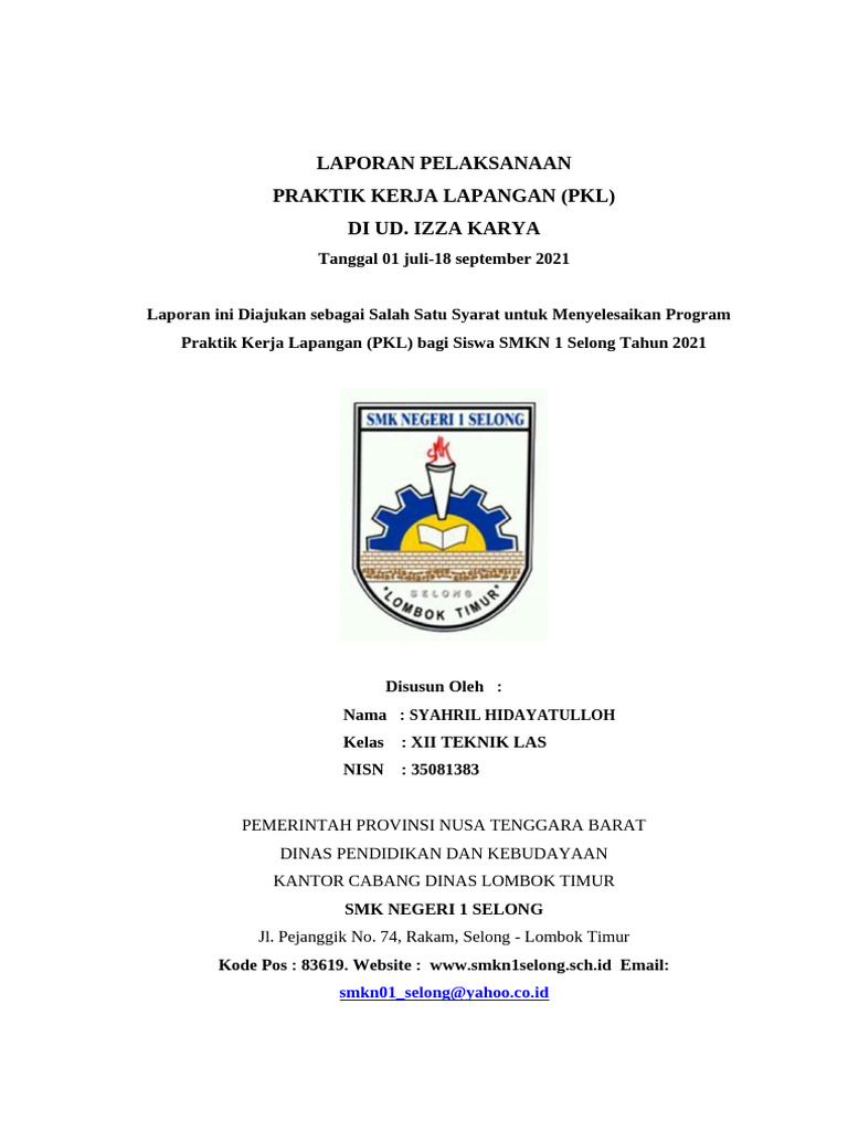 LAPORAN Syahril | PDF