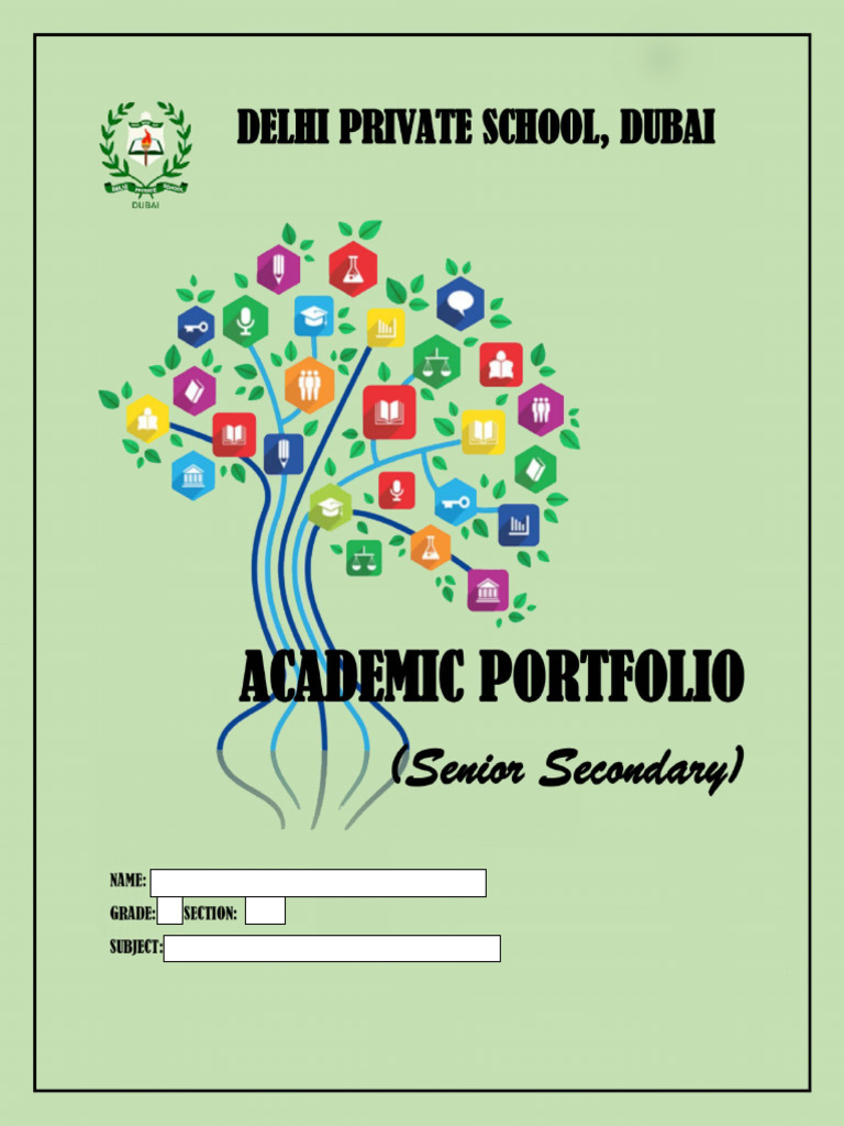 Academic Portfolio Cover Page | PDF