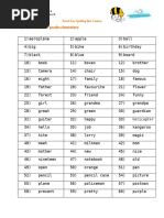 Grade 3,4,5,6 Spelling Bee 2024 (Finals) | PDF