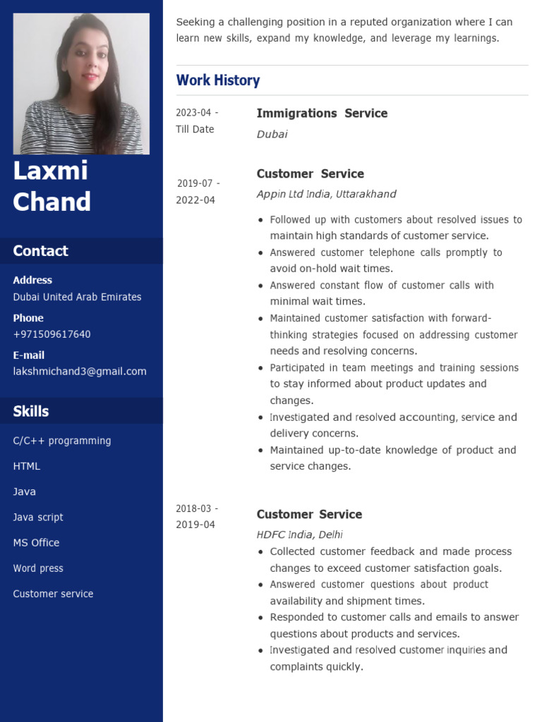 Resume LAXMICHAND | PDF
