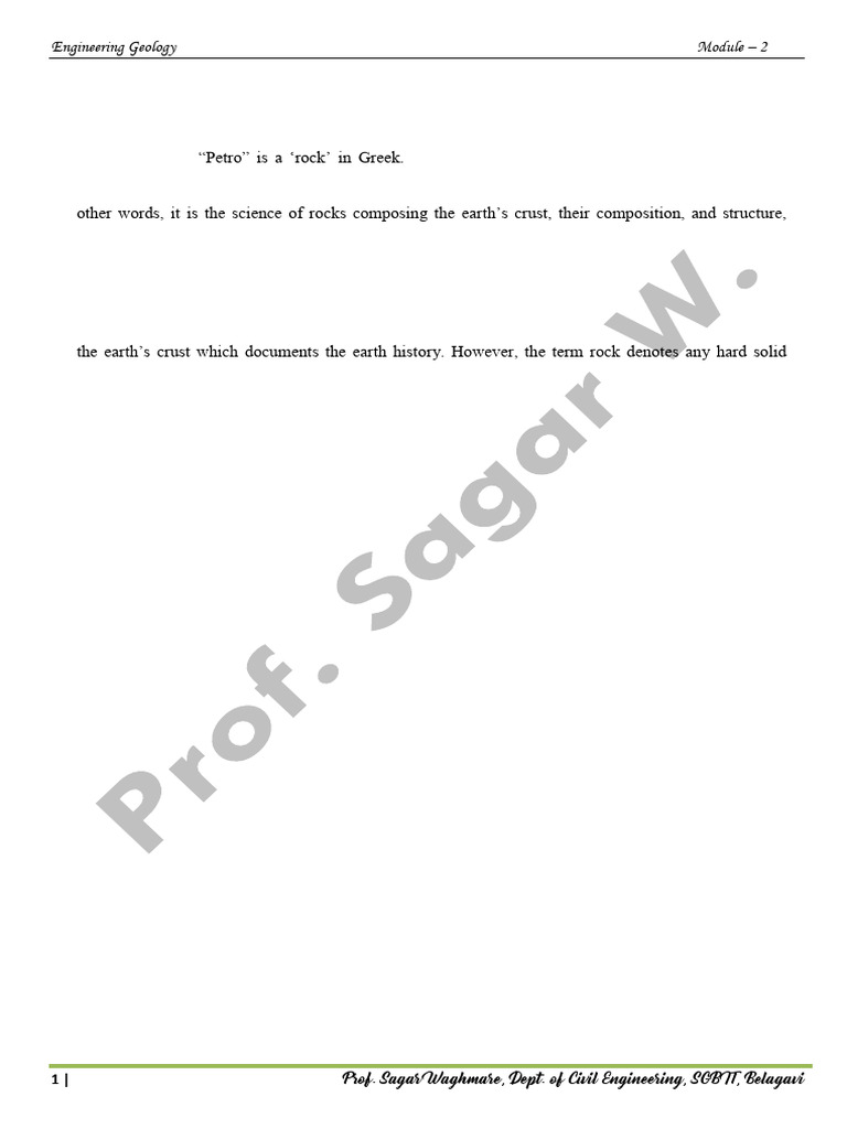 Module 2 Geology | PDF