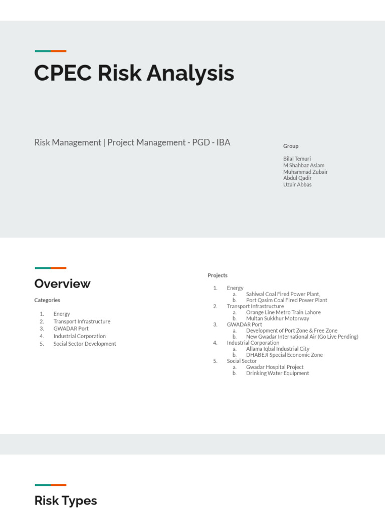 CPEC Risk Analysis | PDF