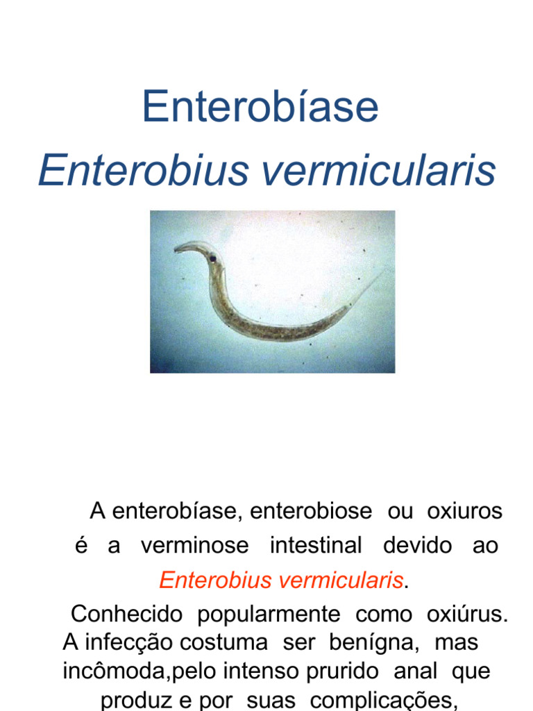 Enterobiose | PDF
