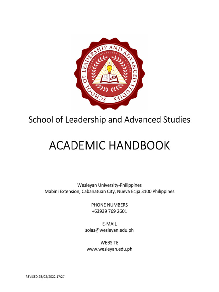 SOLAS Academic Handbook 2022 | PDF