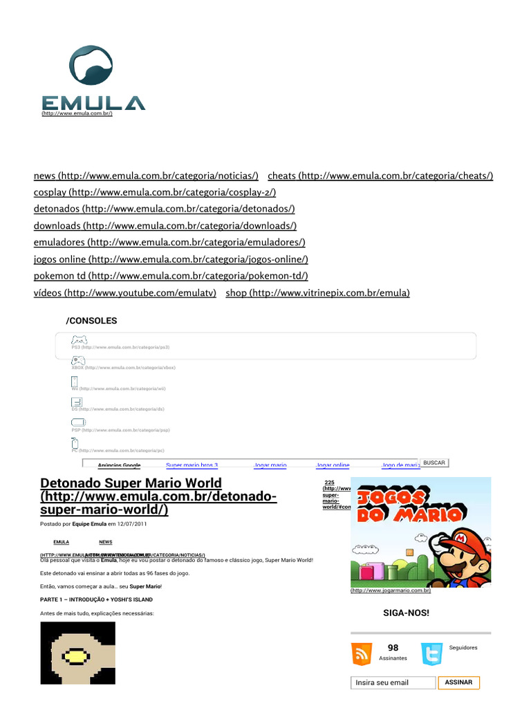 Detonado para Super Mario World | PDF