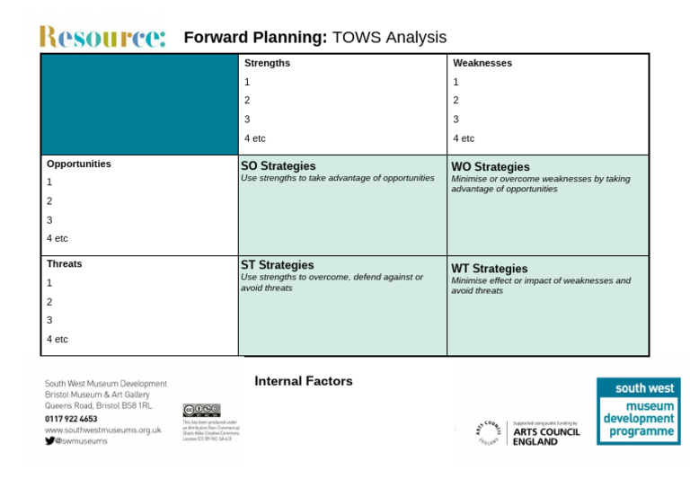 TOWS Analysis Framework Guide | PDF