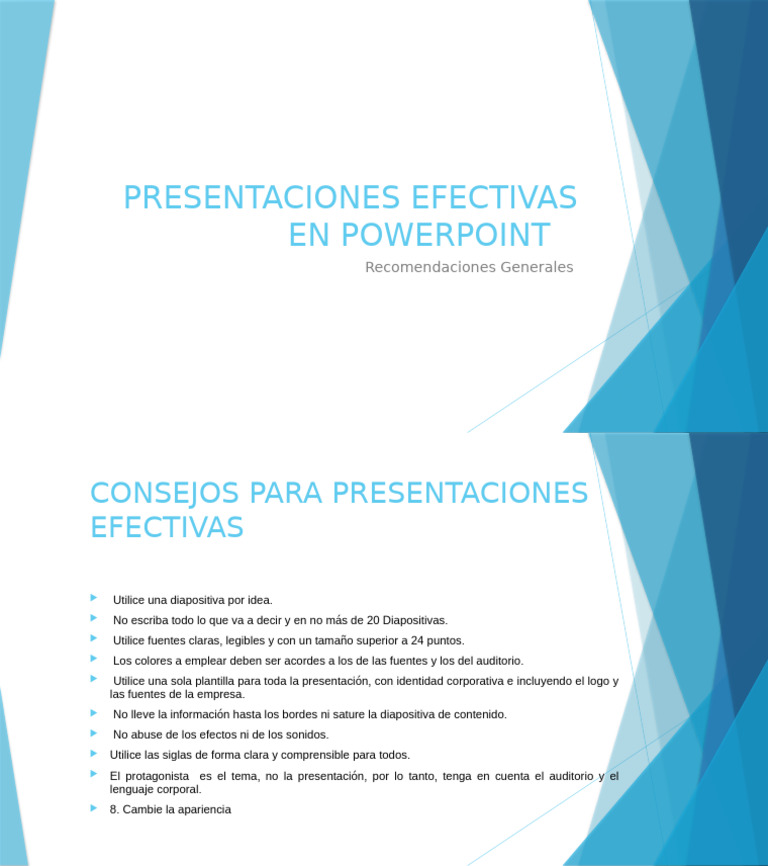 Presentaciones Efectivas | PDF