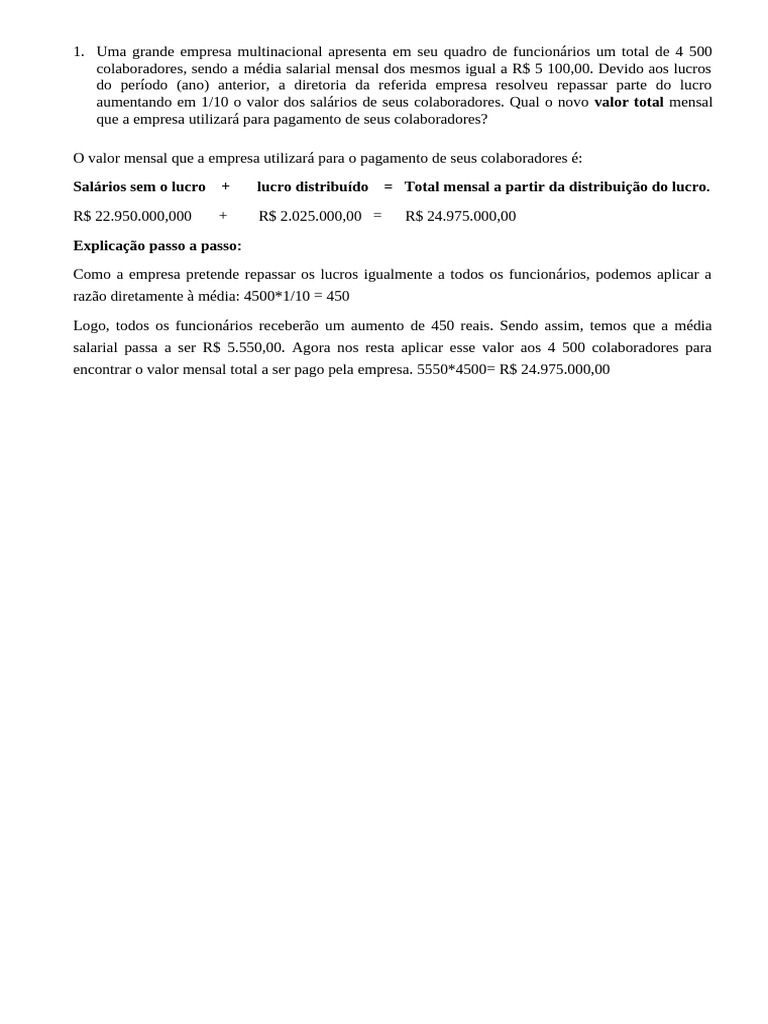 Prova Escrita Do Segundo Modulo - Questão 1 | PDF