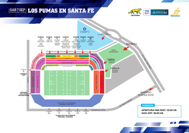 Ingresos y Tribunas para El Partido de Los Pumas vs. Wallabies | PDF ...