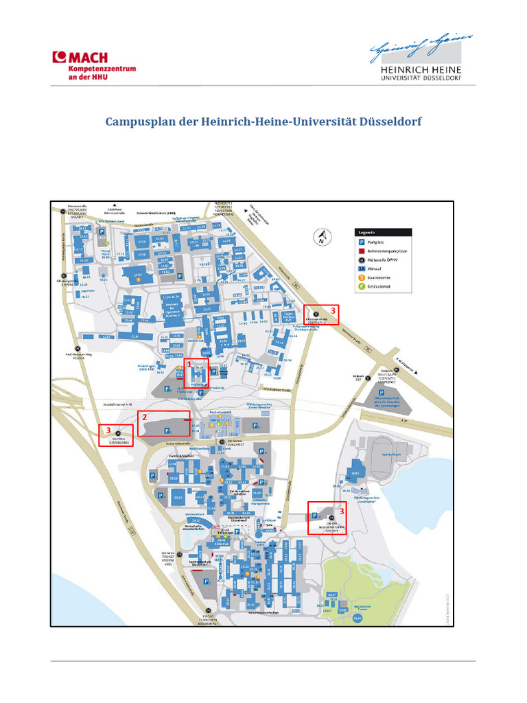 Campusplan Der HHU 01 | PDF