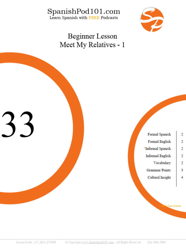 Lesson 33 Notes | PDF