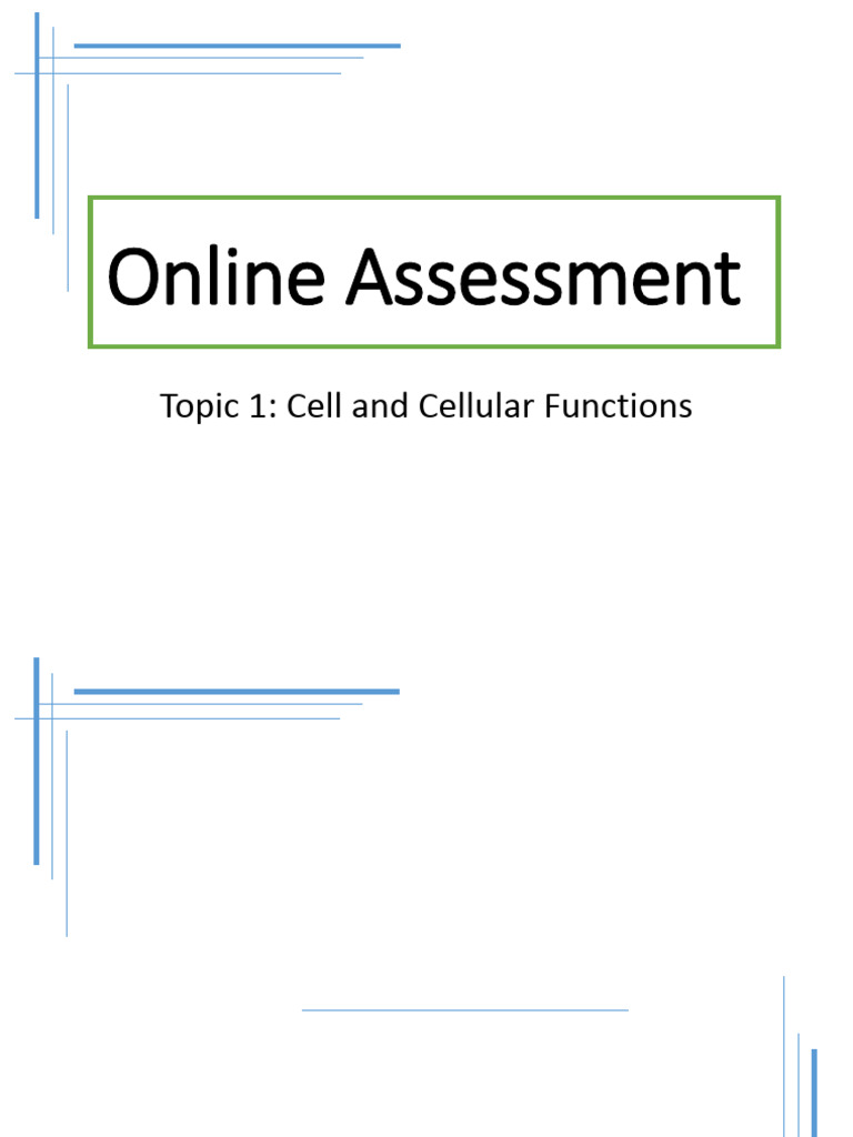 OfA - Quiz - 1 - Cell and Cellular Process | PDF