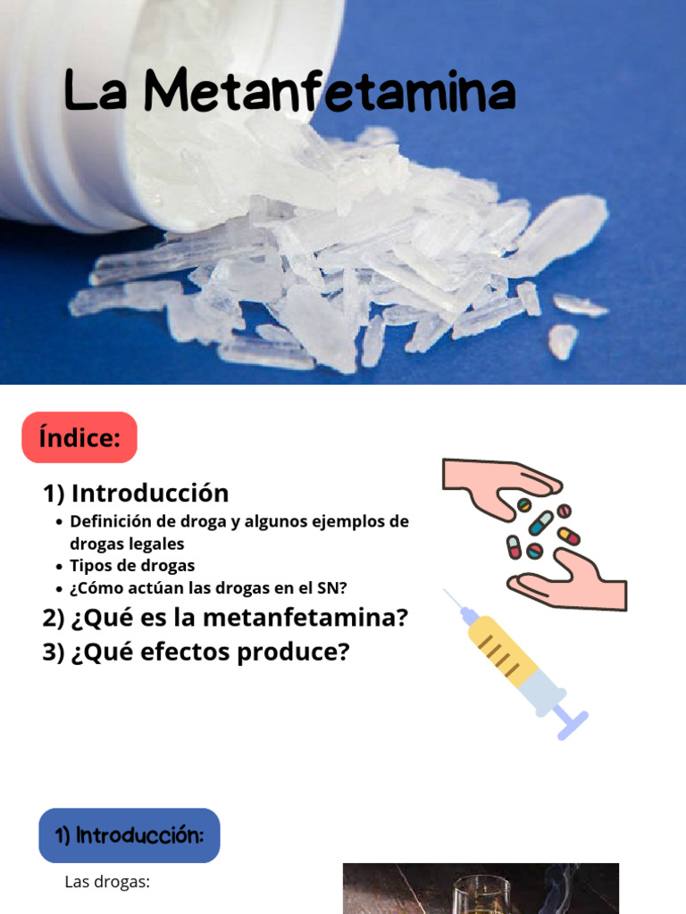 Efectos y riesgos de la metanfetamina | PDF | Drogas | Metanfetamina