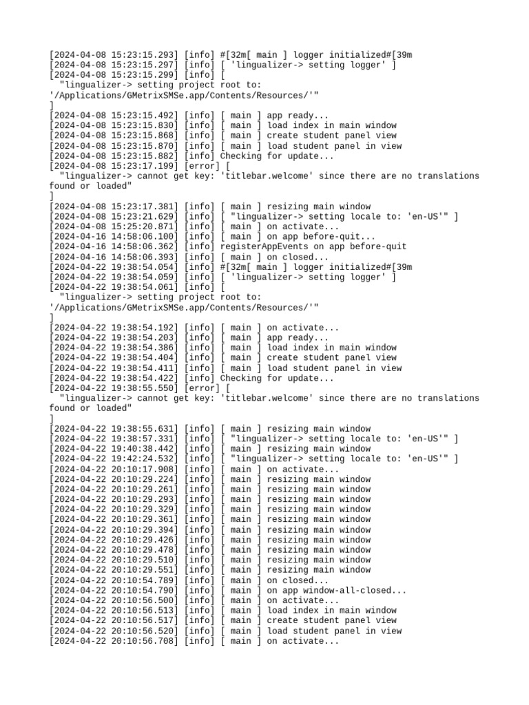 Smse Log | PDF