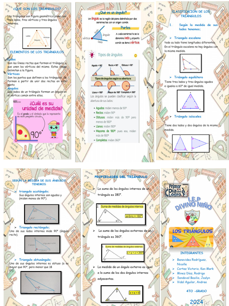 Triptico Dia Del Logro Matematica | PDF