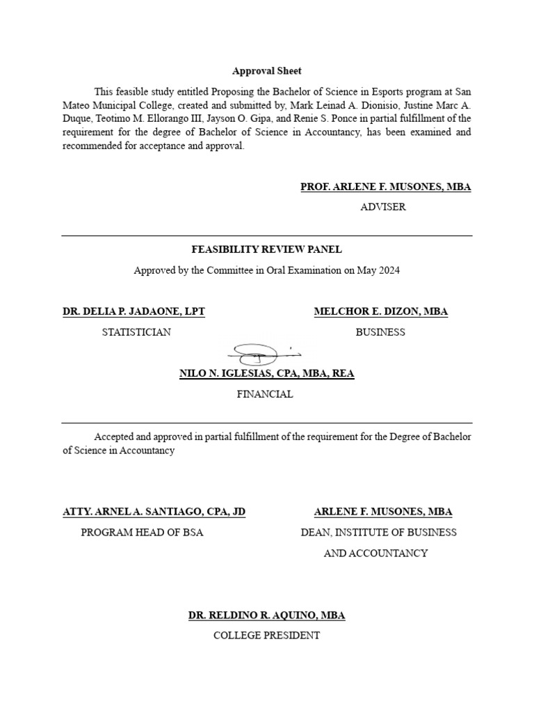 Approval Sheet | PDF