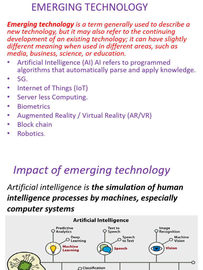 1.5 Emerging Technology | PDF | Virtual Reality | Computers