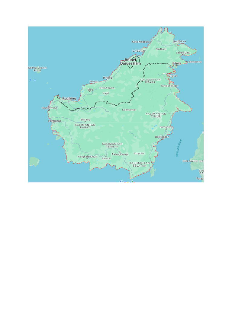 Peta Borneo Island | PDF