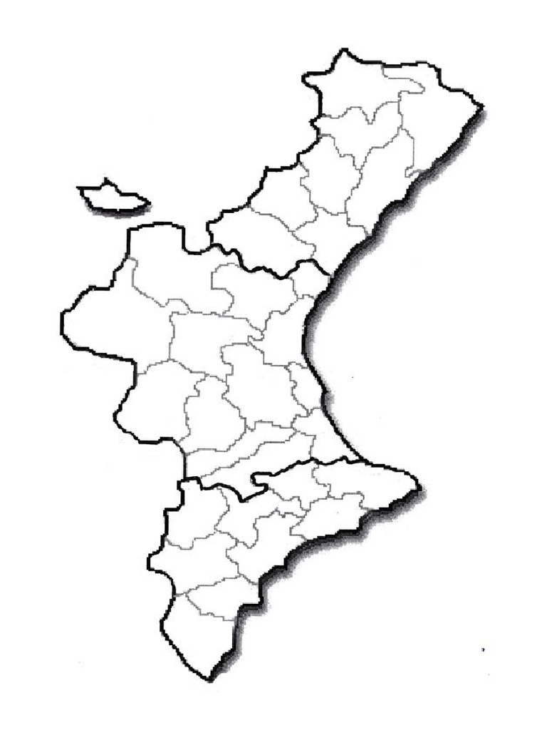 Mapa Mudo Comunitat Valenciana | PDF