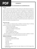 Consolidation Test Lab Report | PDF | Soil Mechanics | Solid Mechanics